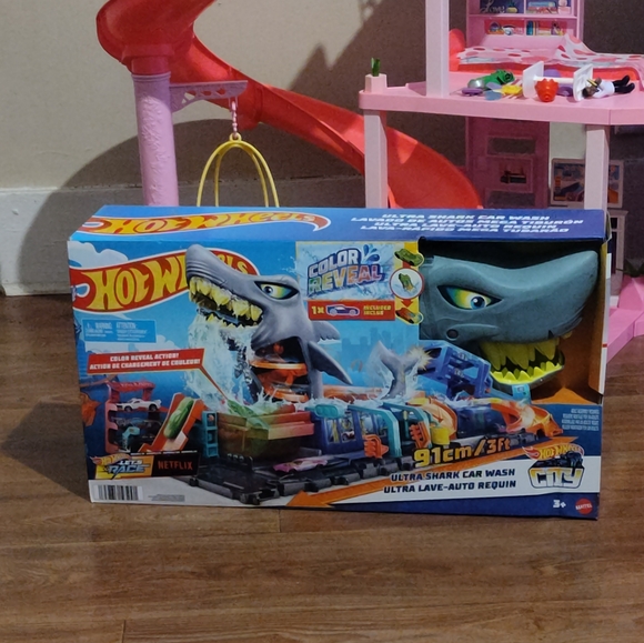 Mattel | Toys | Hot Wheels Shark Car Wash | Poshmark